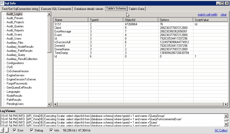 Dinis Cruz Blog: Taking a look at Checkmarx VistaDB database